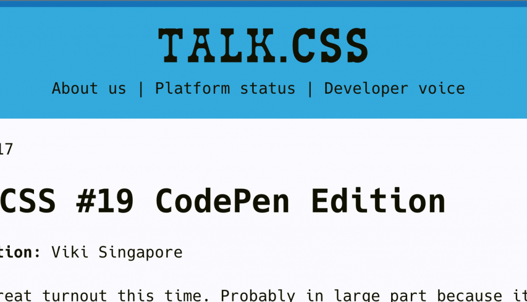 【イベントレポート】Talk.CSS #19 - bagelee（ベーグリー）